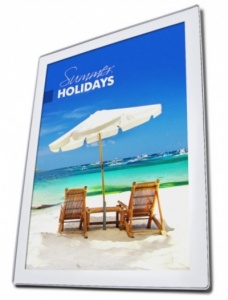 Wall Mounted Magnetic Poster Holder - Signs 4 Schools